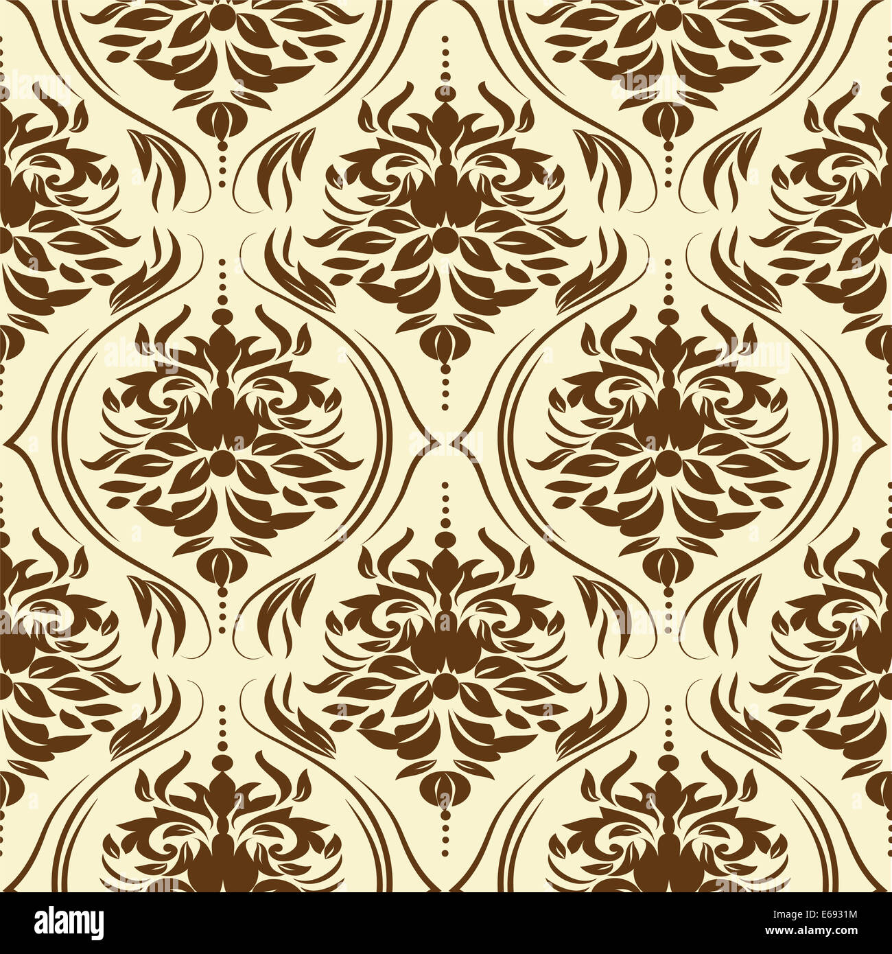 Damask flower pattern hi-res stock photography and images - Alamy
