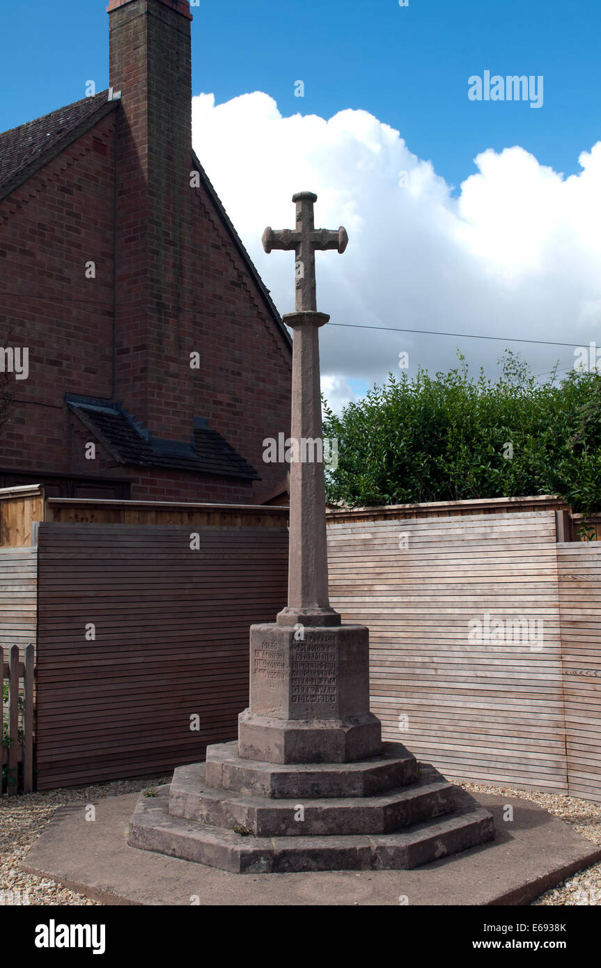 The war memorial, Bishampton, Worcestershire, England, UK Stock Photo ...