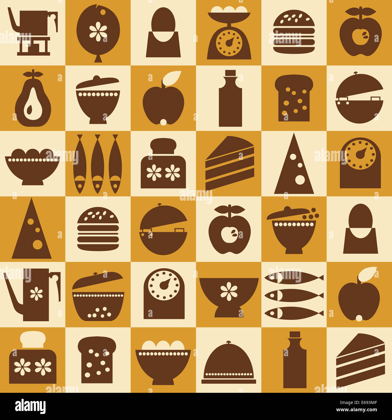 Kitchen recipe pattern hi-res stock photography and images - Alamy