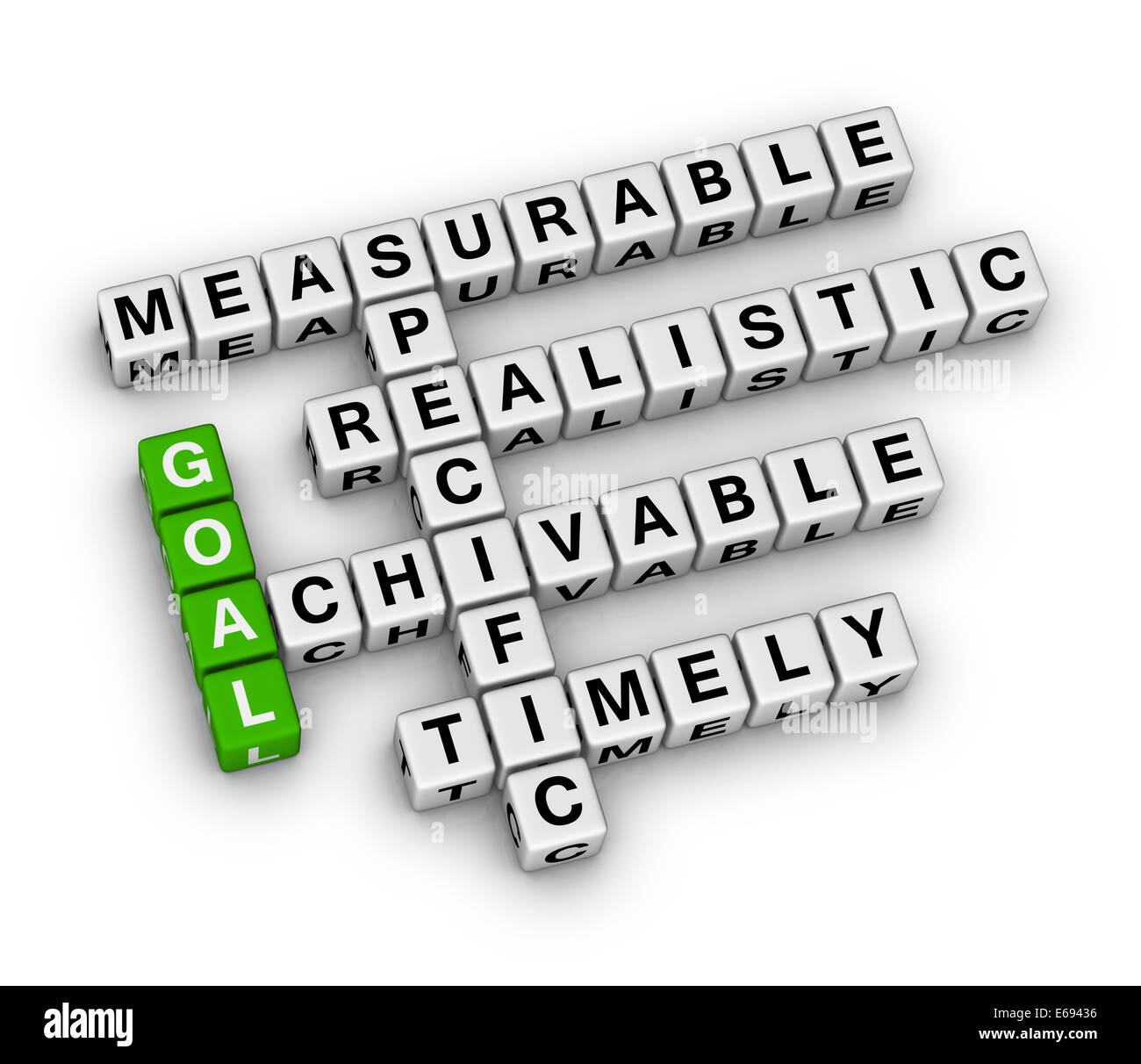 Goal setting concept Cut Out Stock Images & Pictures - Alamy