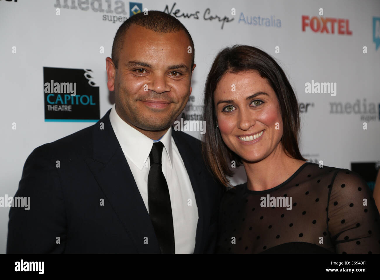 Sydney, Australia. 18th Aug, 2014. Pictured are Luke Carroll and Danica ...