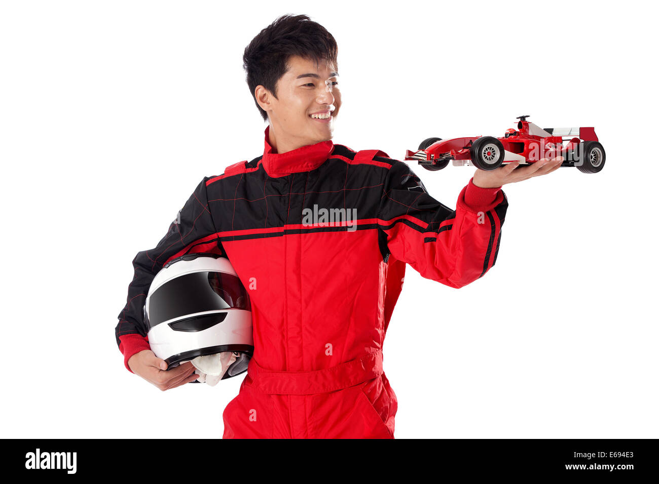 Young race car driver Stock Photo - Alamy