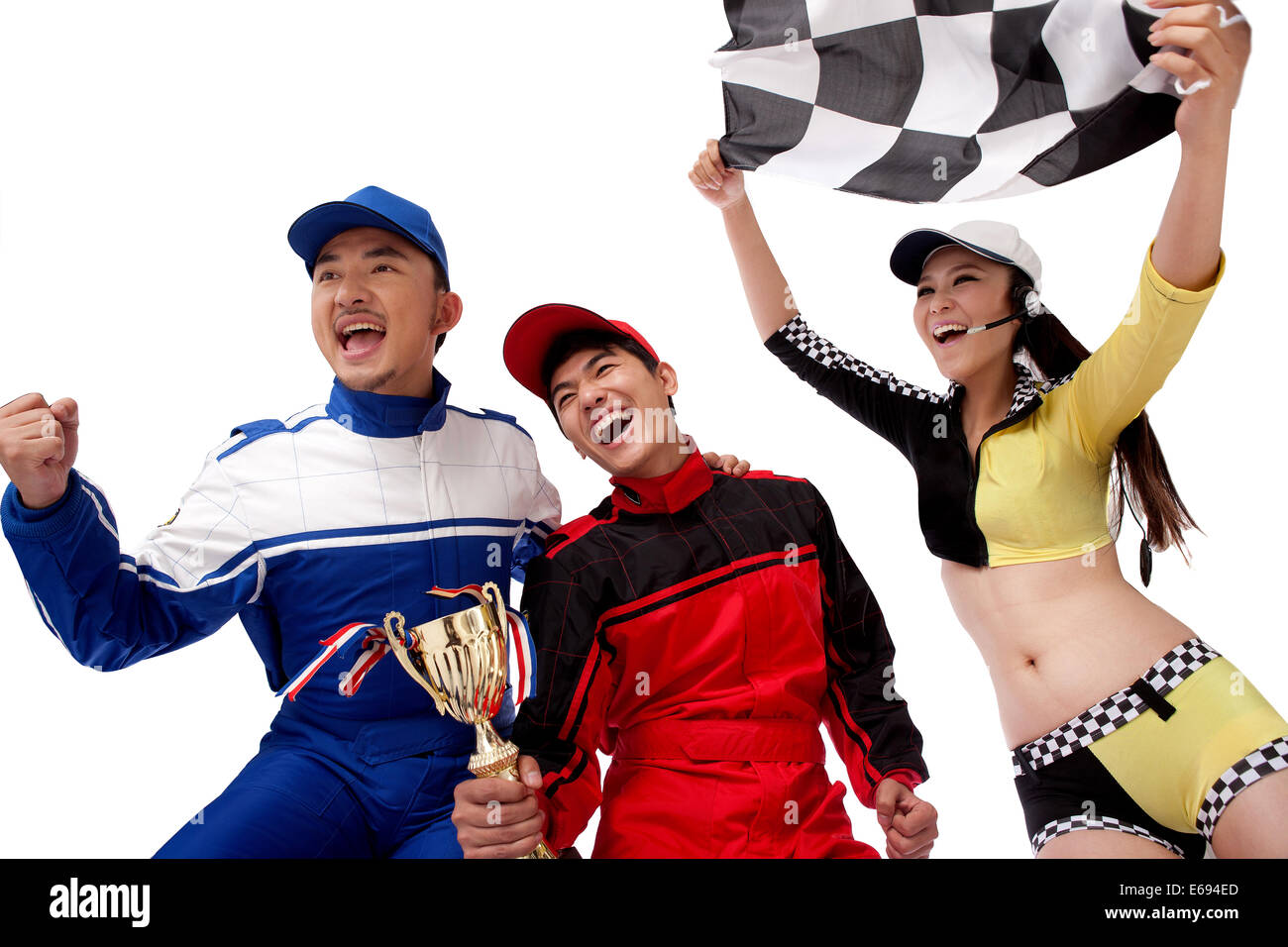 Race car drivers Stock Photo - Alamy
