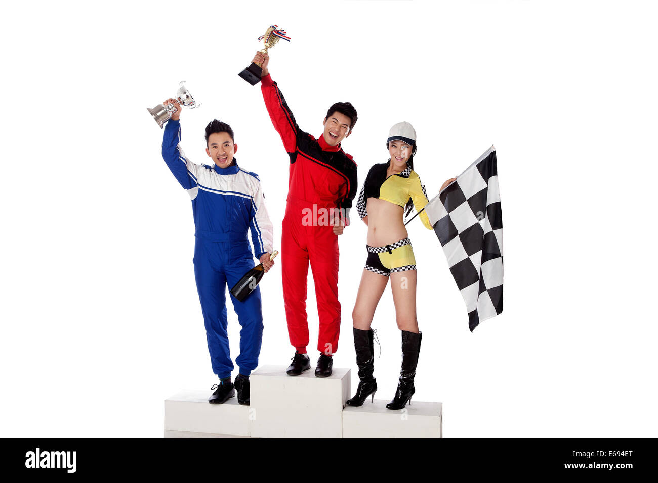 Race car drivers Stock Photo - Alamy