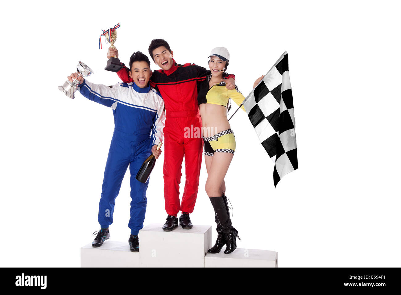 Race car drivers Stock Photo - Alamy