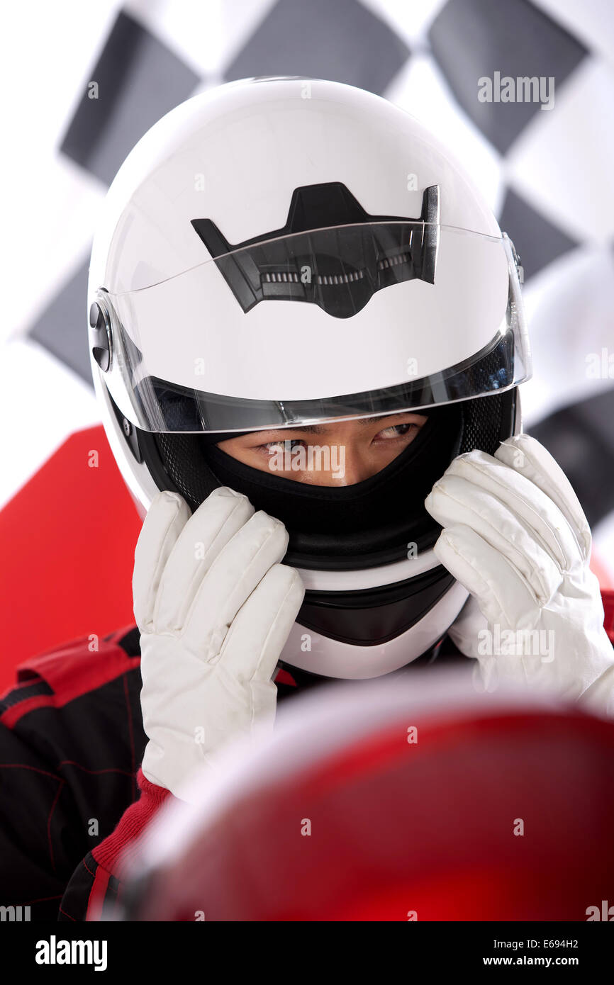 Young race car driver Stock Photo - Alamy