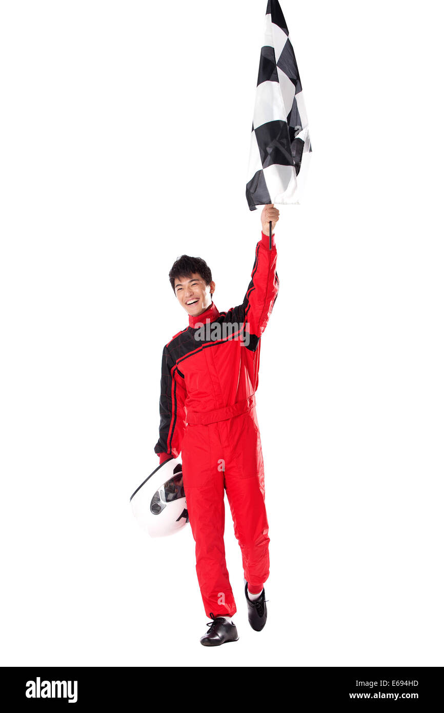 Professional racecar driver Cut Out Stock Images & Pictures - Alamy
