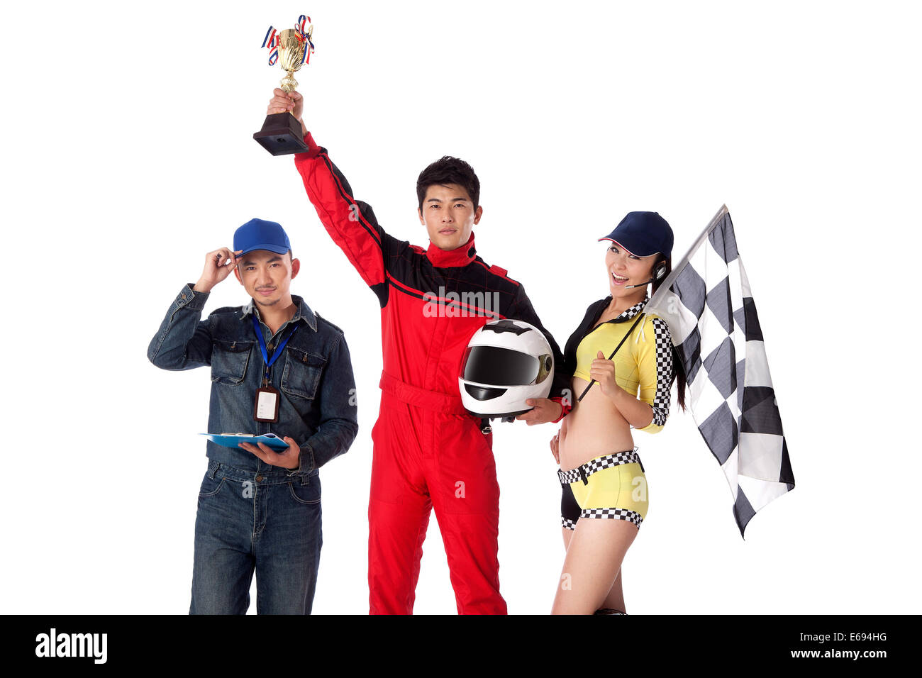 Race car drivers Stock Photo - Alamy