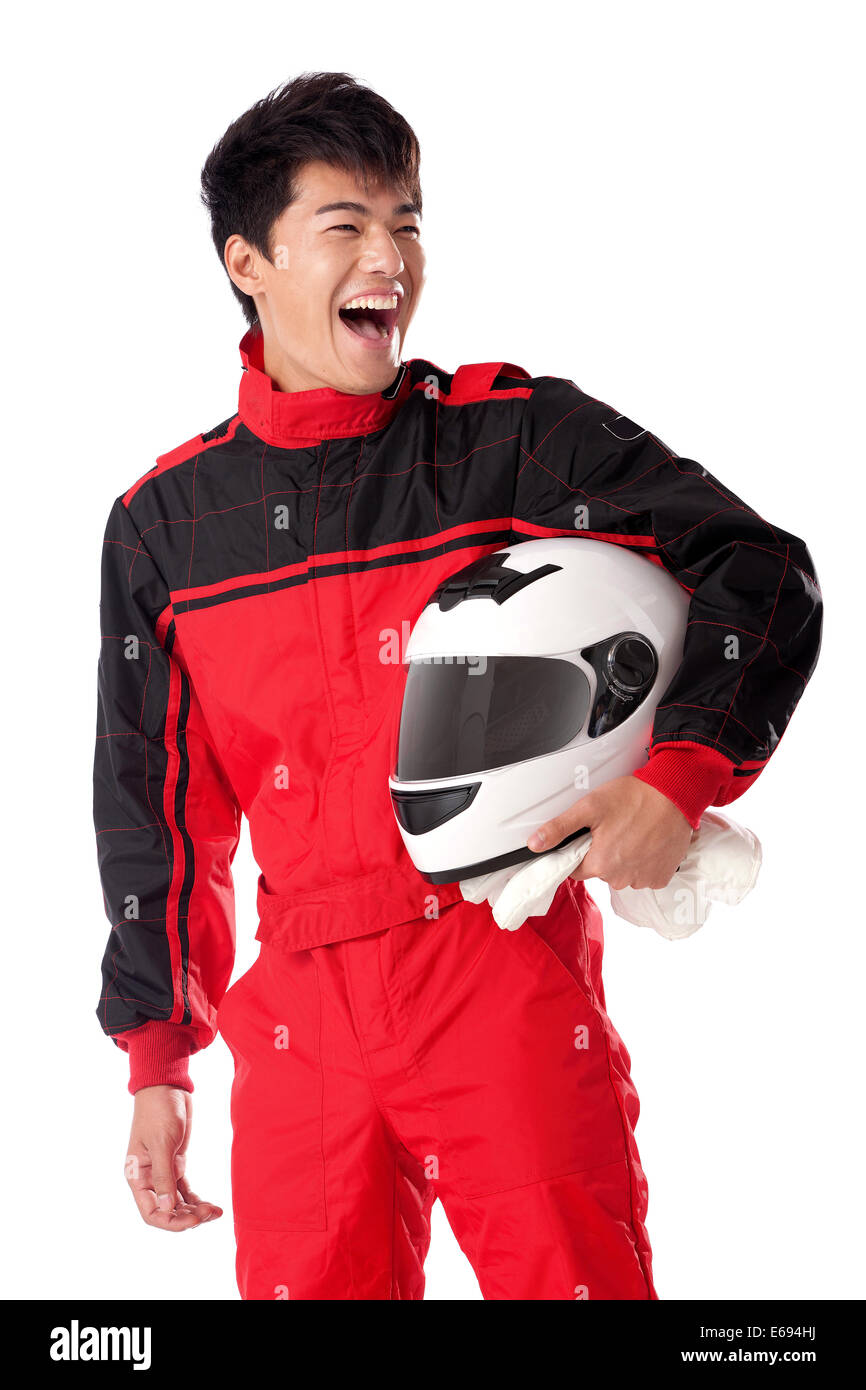 Young race car driver Stock Photo - Alamy