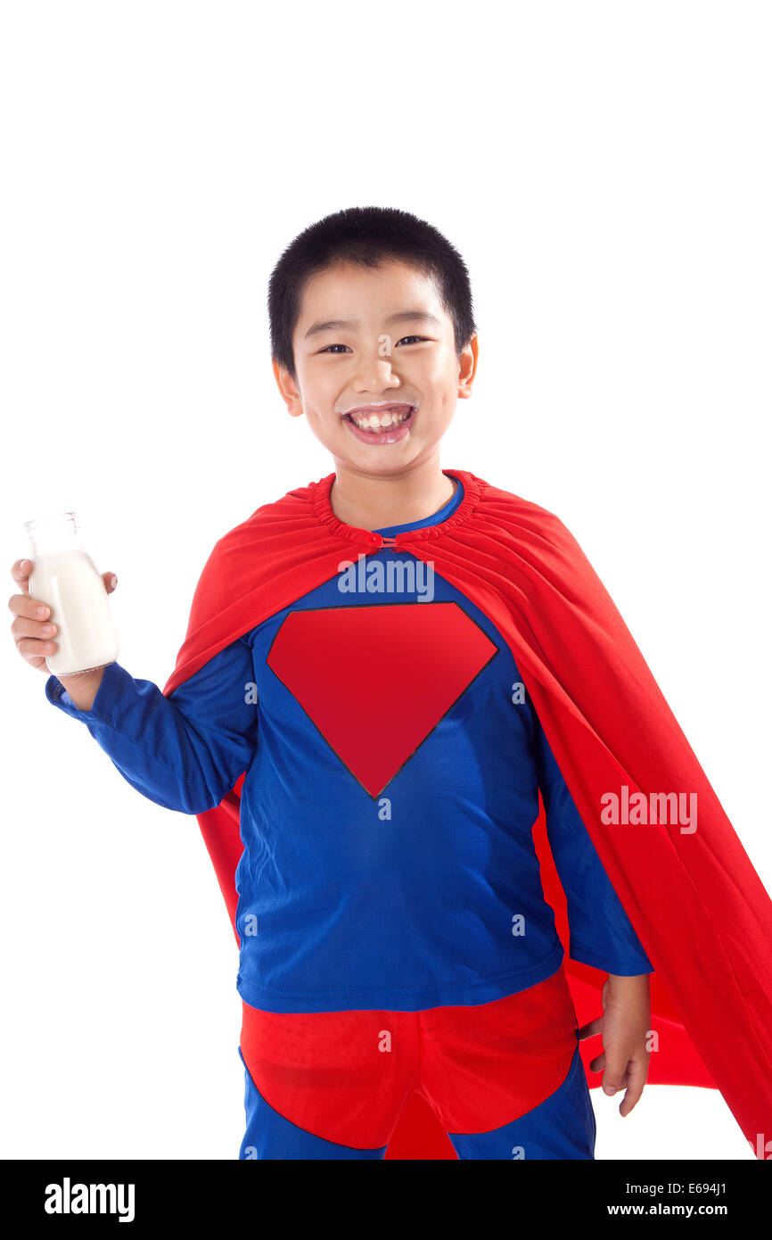 A boy in superman outfit Stock Photo - Alamy