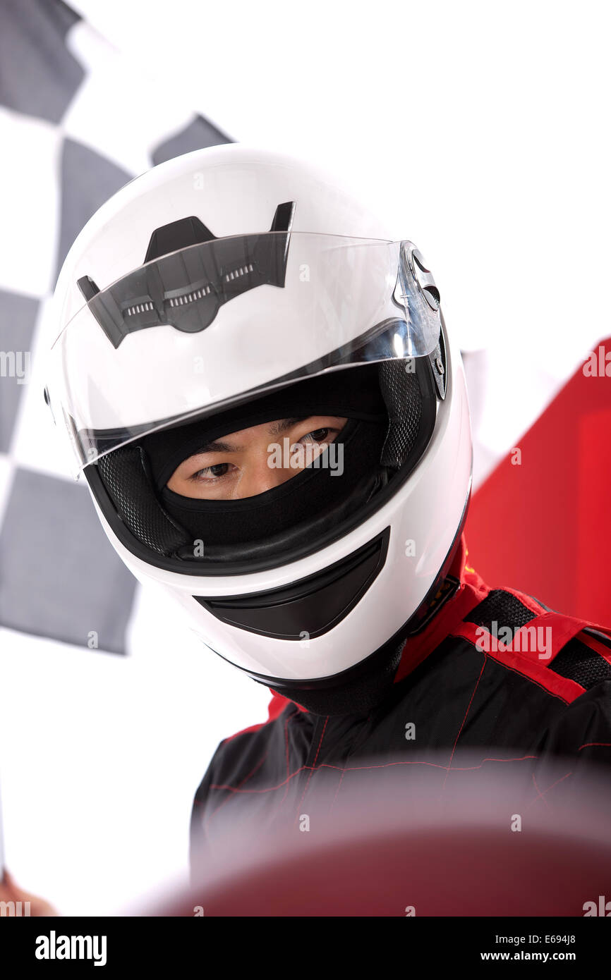 Young race car driver Stock Photo - Alamy