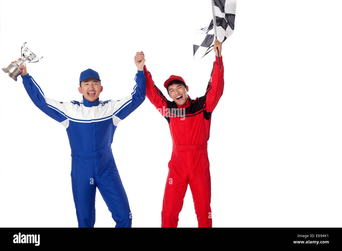 Race car drivers Stock Photo - Alamy