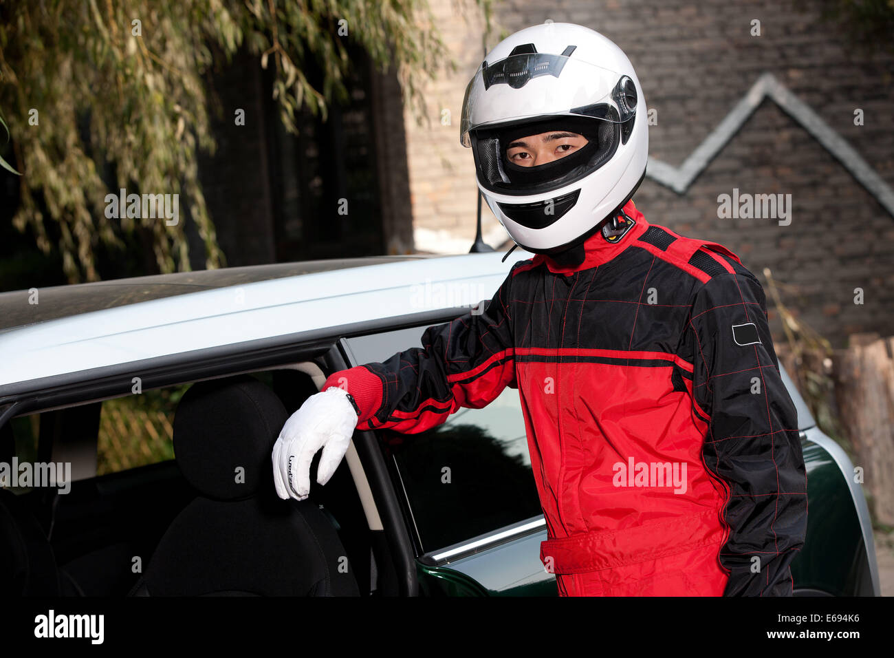 Young race car driver Stock Photo - Alamy