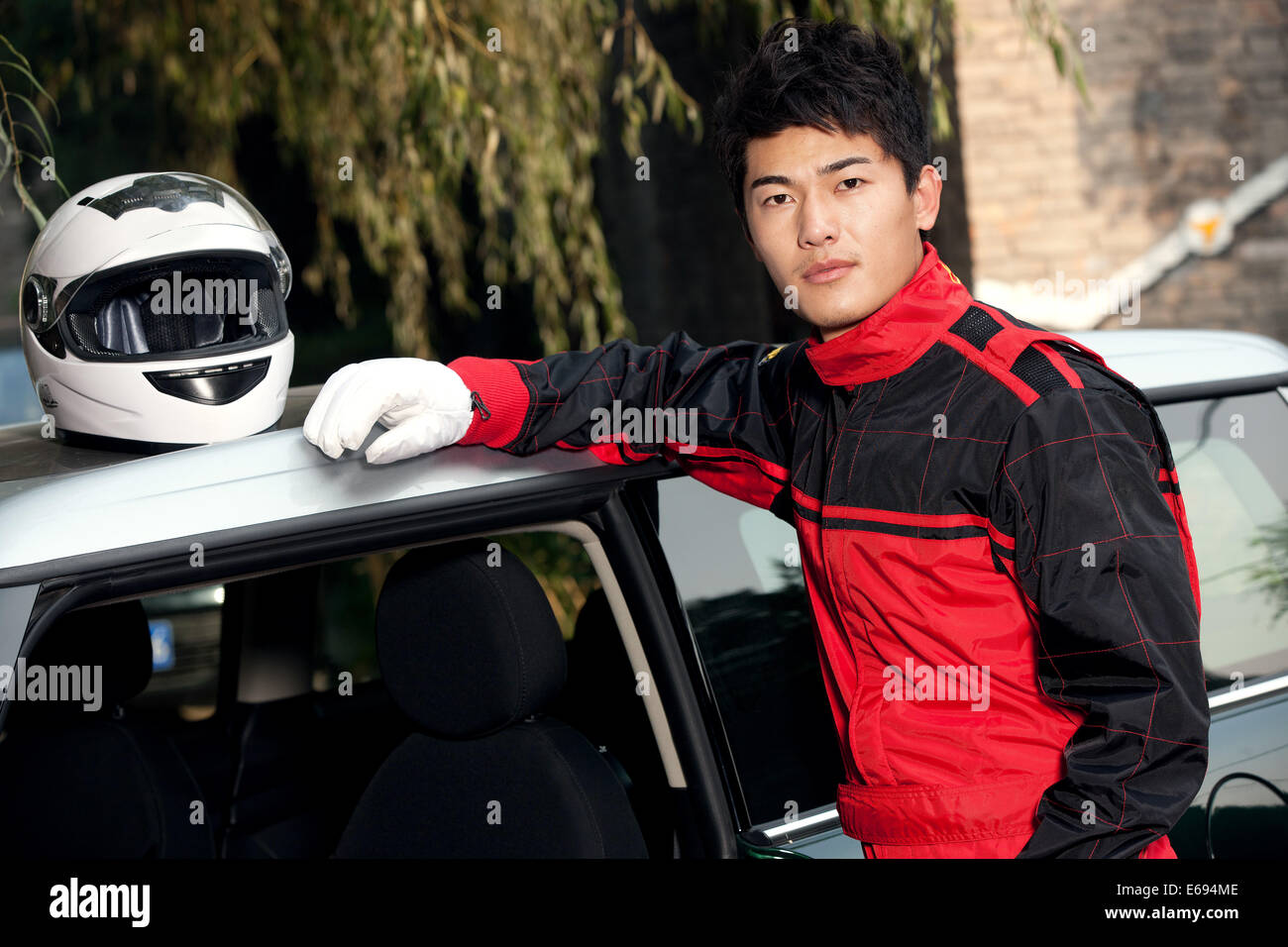 Young race car driver Stock Photo - Alamy