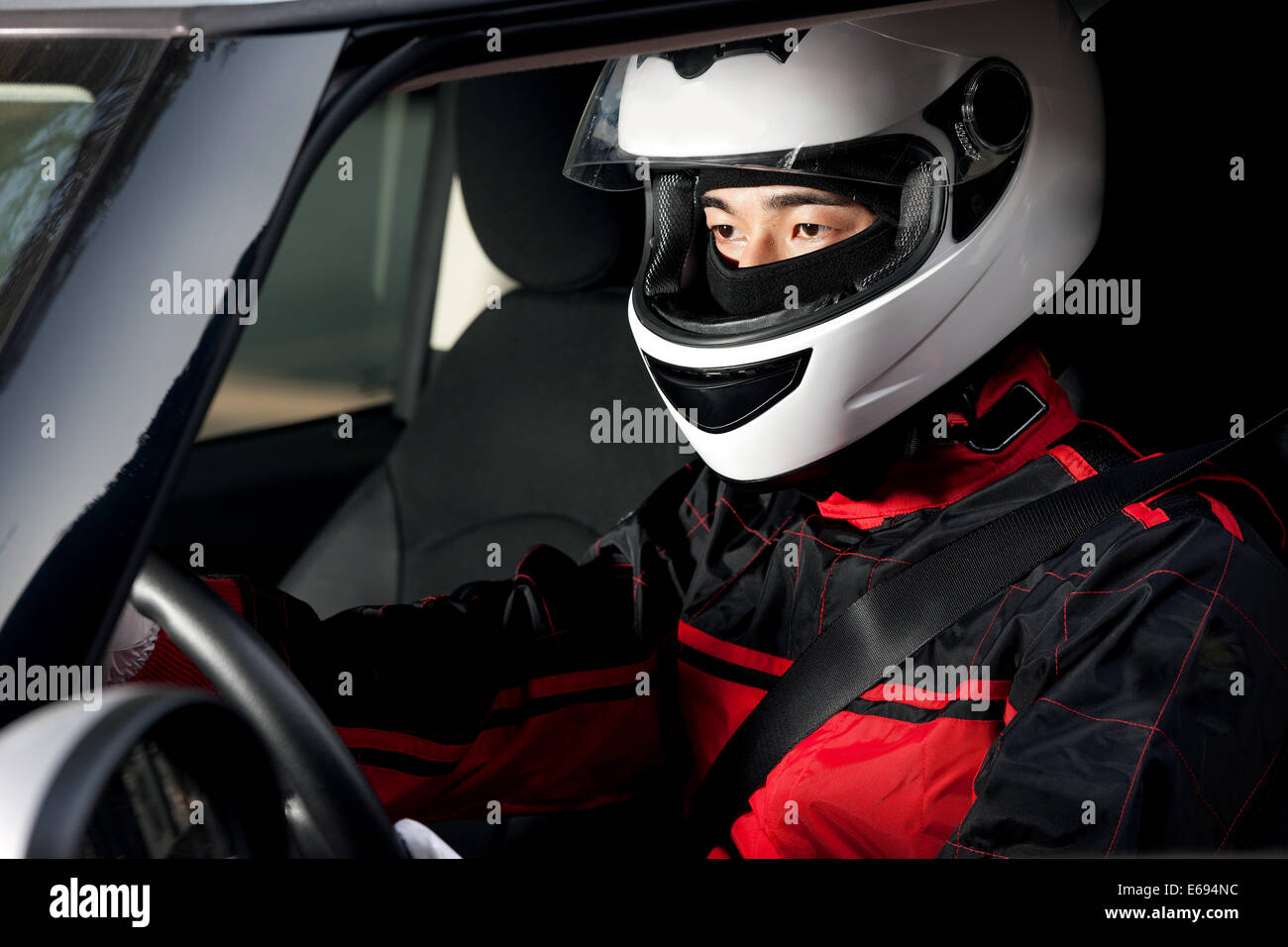 Young race car driver Stock Photo - Alamy