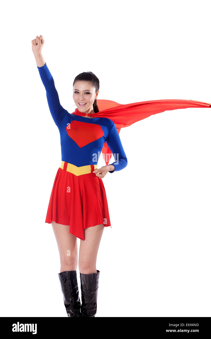 Superman stance hi-res stock photography and images - Alamy