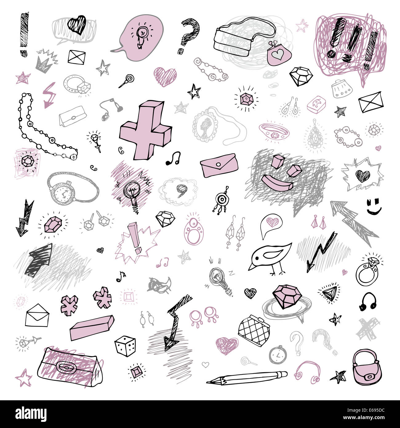 Grunge design set Stock Photo - Alamy