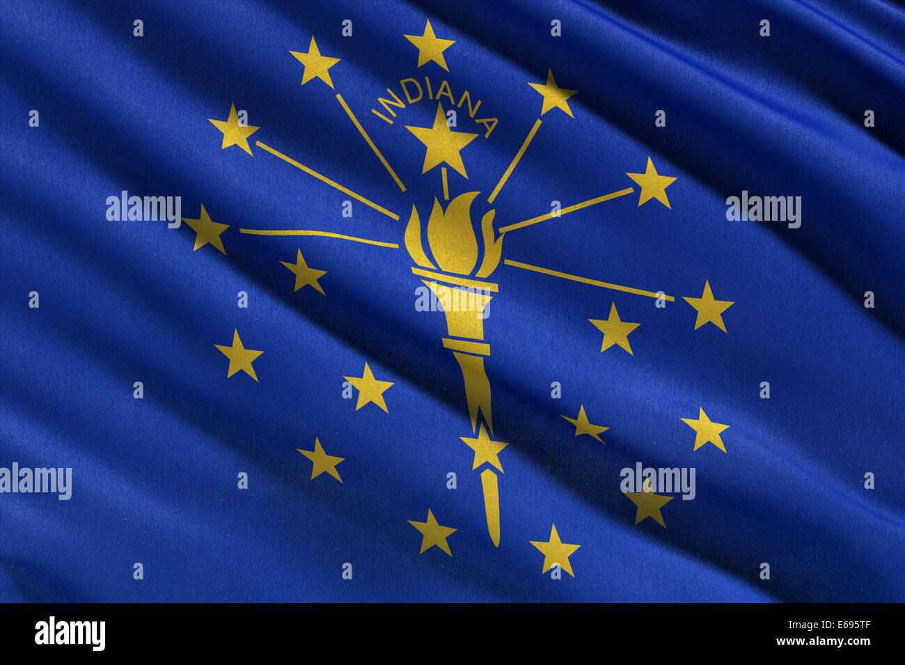 Flag of Indiana Stock Photo - Alamy