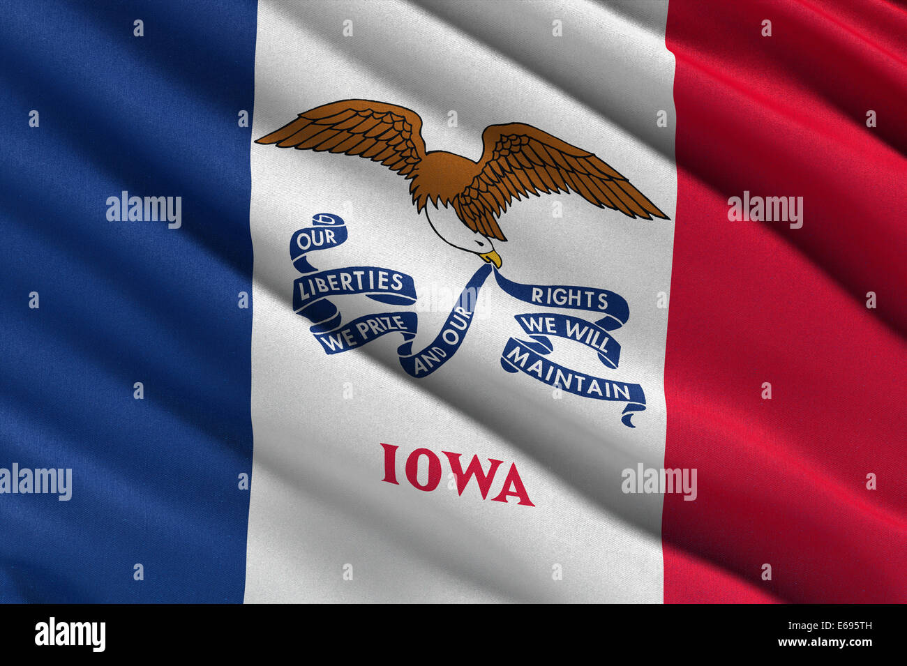 Flag of Iowa Stock Photo - Alamy