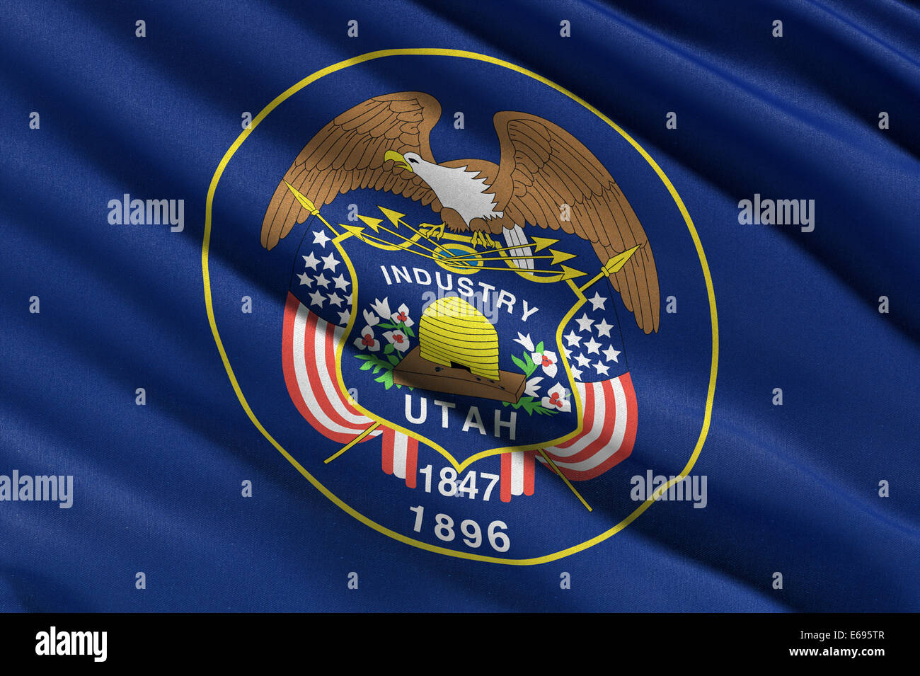 Flag of Utah Stock Photo - Alamy