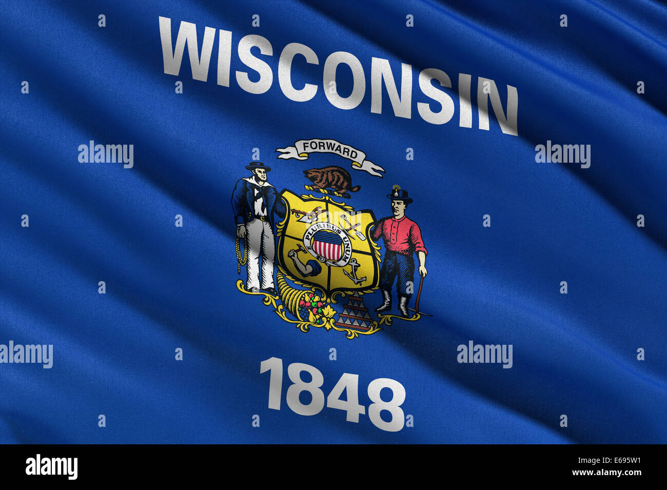 Flag of Wisconsin Stock Photo - Alamy