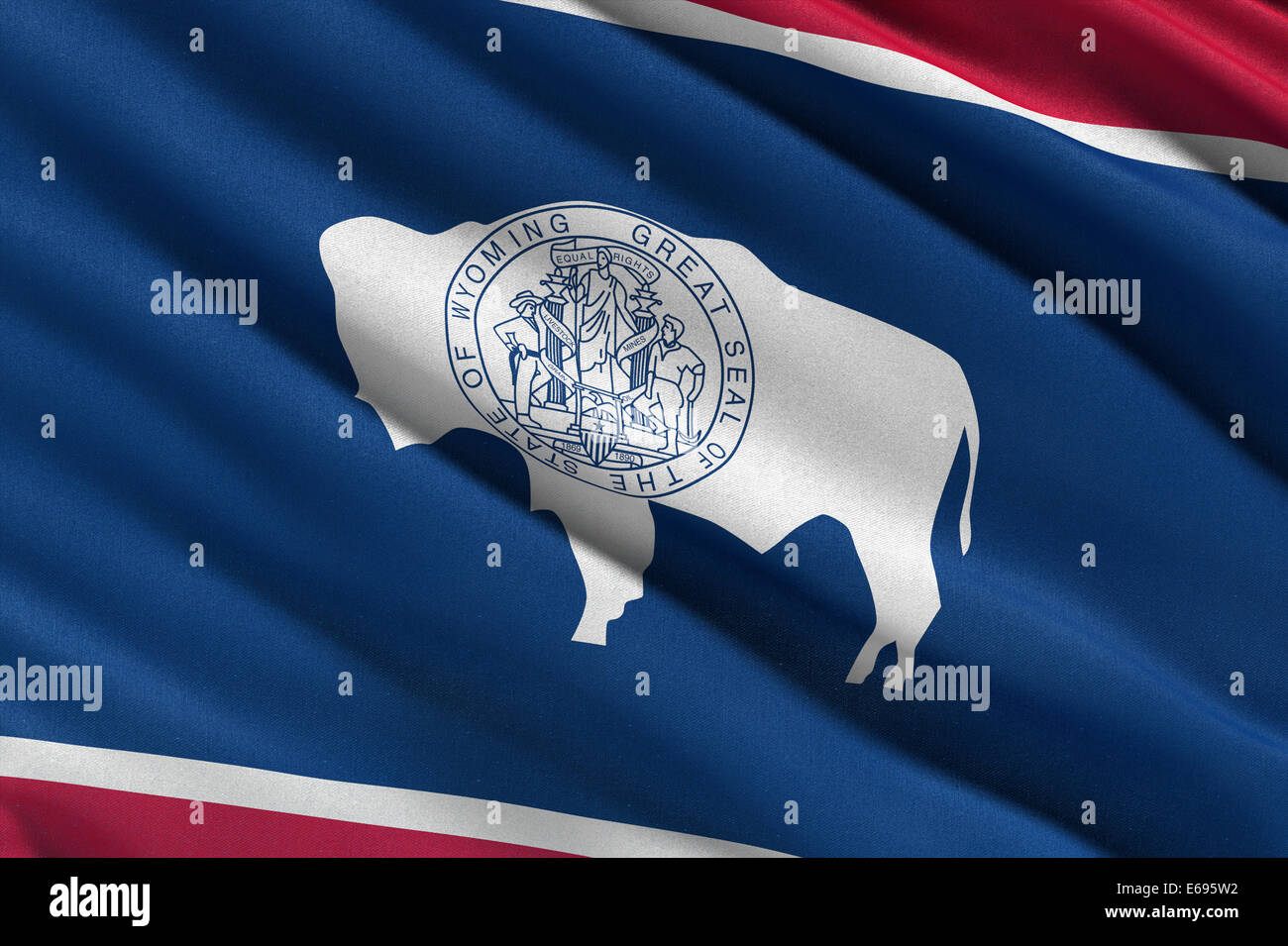 Wyoming flag hi-res stock photography and images - Alamy