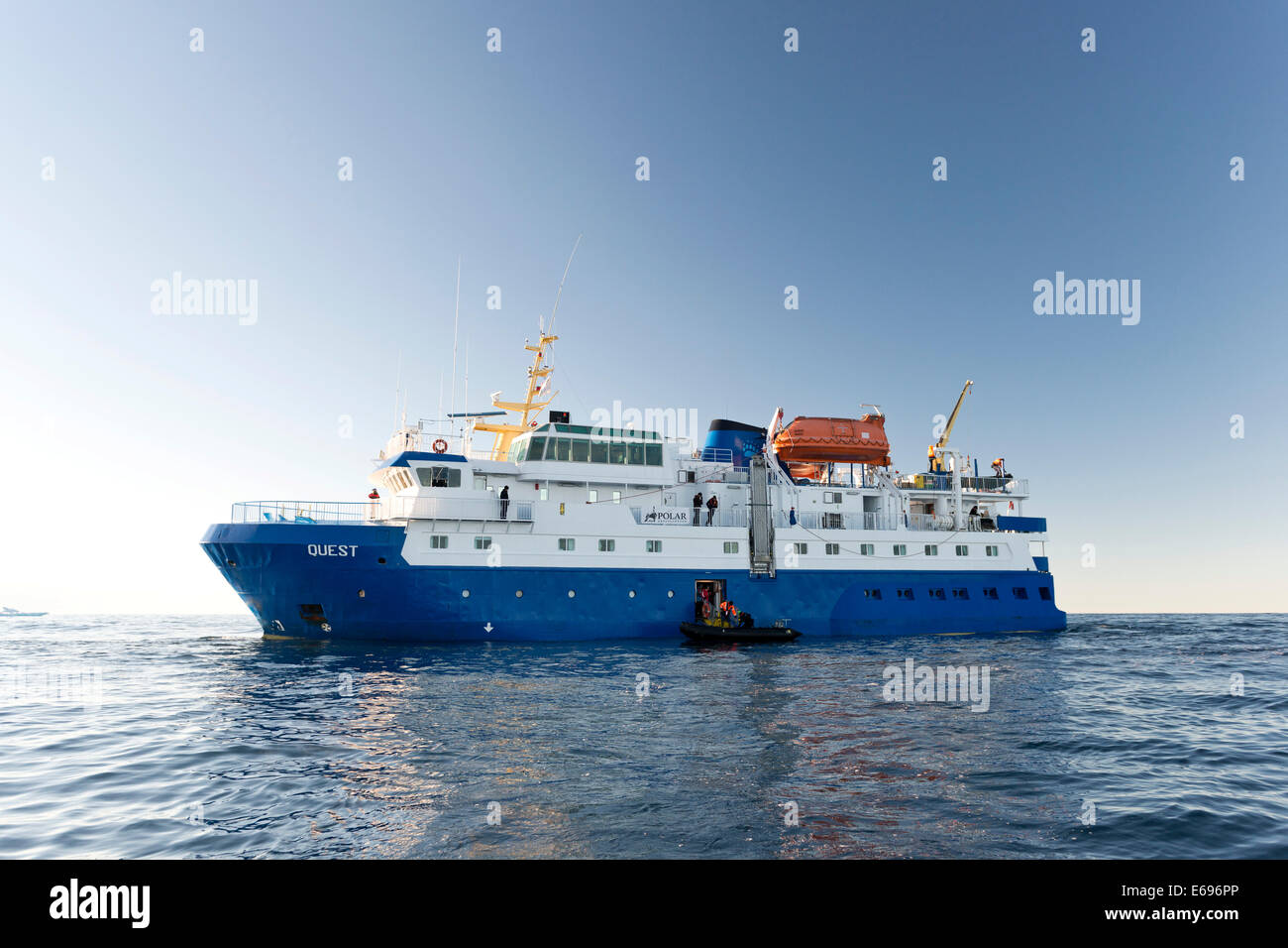 Expedition ship MS Quest, Arctic ocean, Spitsbergen Island, Svalbard ...