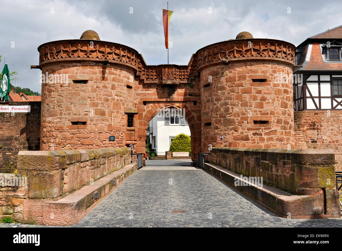Untertor or Jerusalemer Tor gate on the western wall of the medieval ...