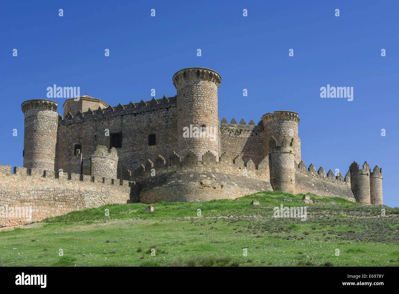 Castillo de Belmonte castle, Belmonte, Cuenca province, region of ...