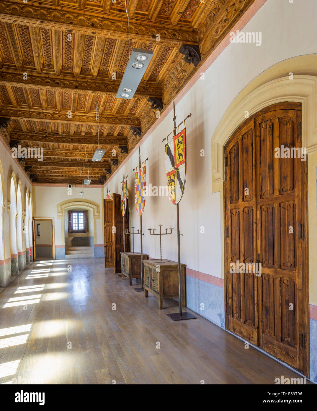 Castillo de Belmonte castle, Belmonte, Cuenca province, region of ...