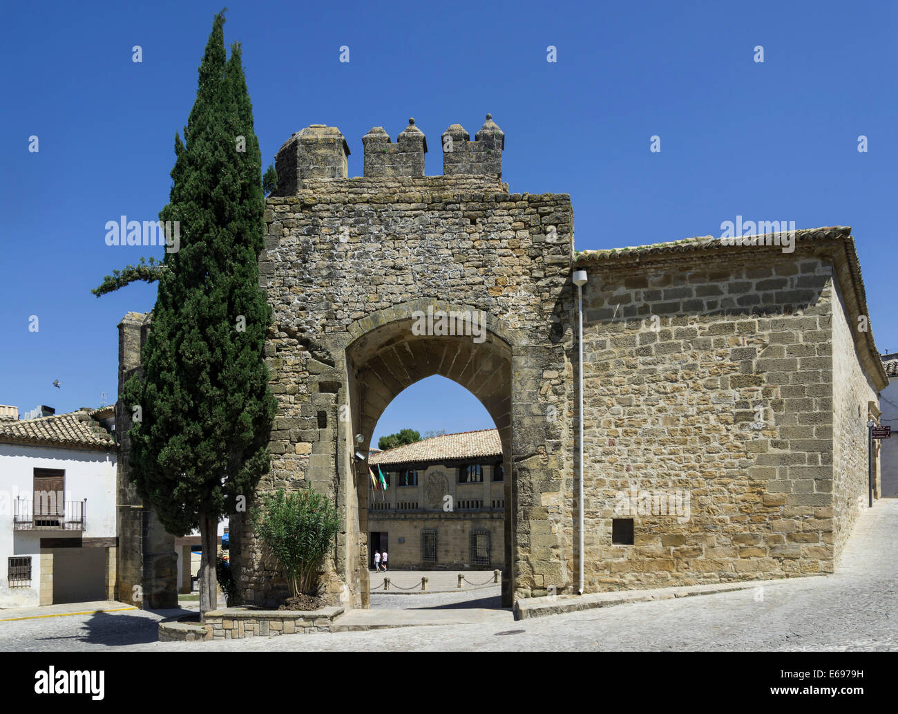 Old town gate, Baeza, Jaén province, Andalucía, Spain Stock Photo - Alamy