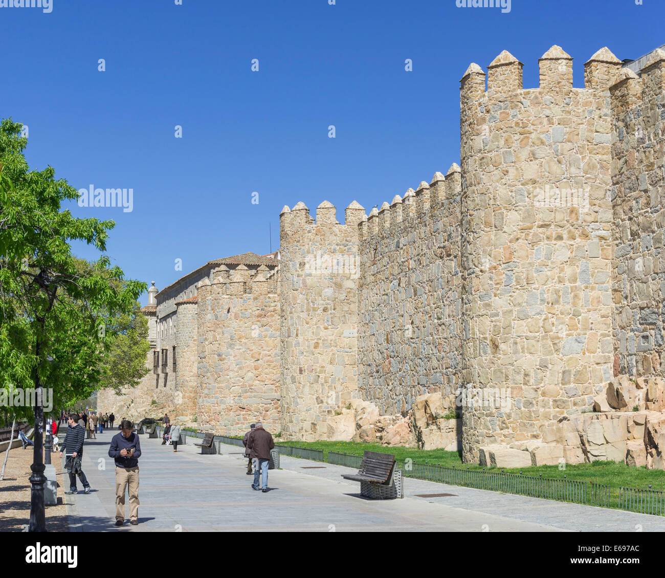 City wall, Ávila, Castile and León, Spain Stock Photo - Alamy