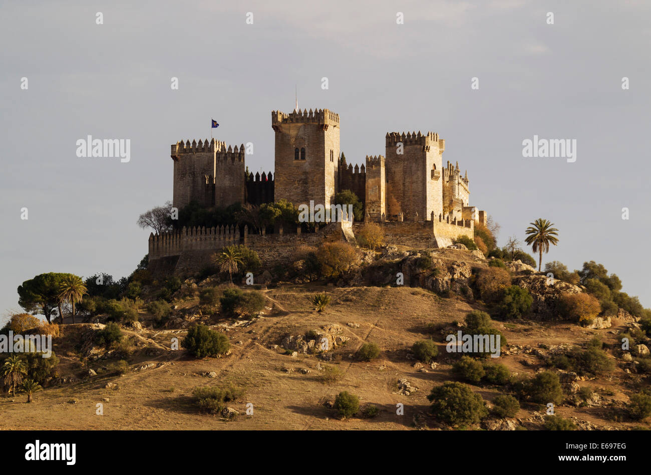 The eighth-century castle of Almodóvar del Río, Córdoba province ...