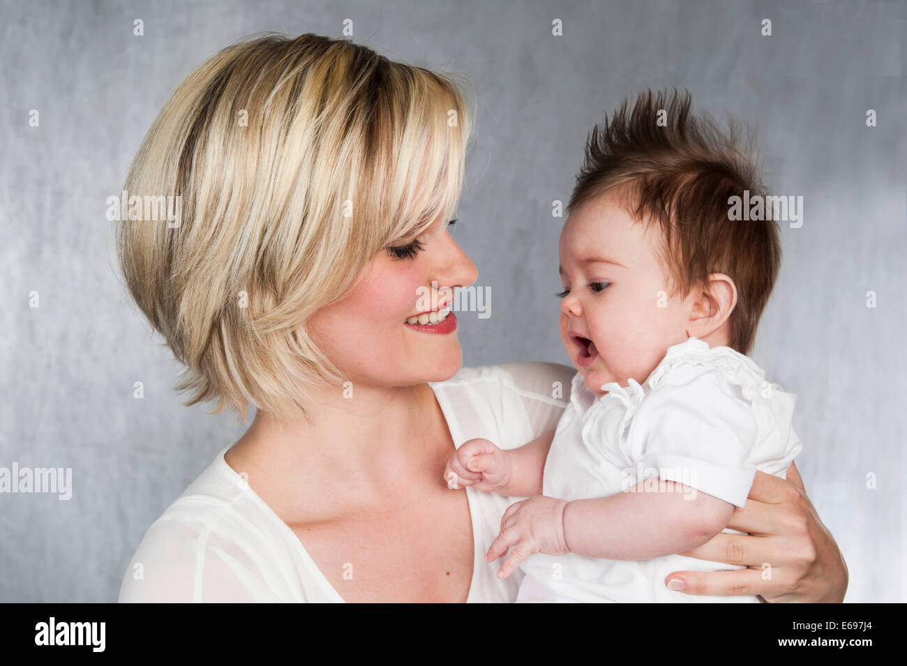 Young mother with baby, 5 months, Germany Stock Photo - Alamy