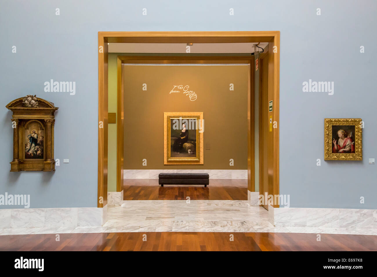 Museum rooms in the Museo de Bellas Artes de Valencia, Valencia ...