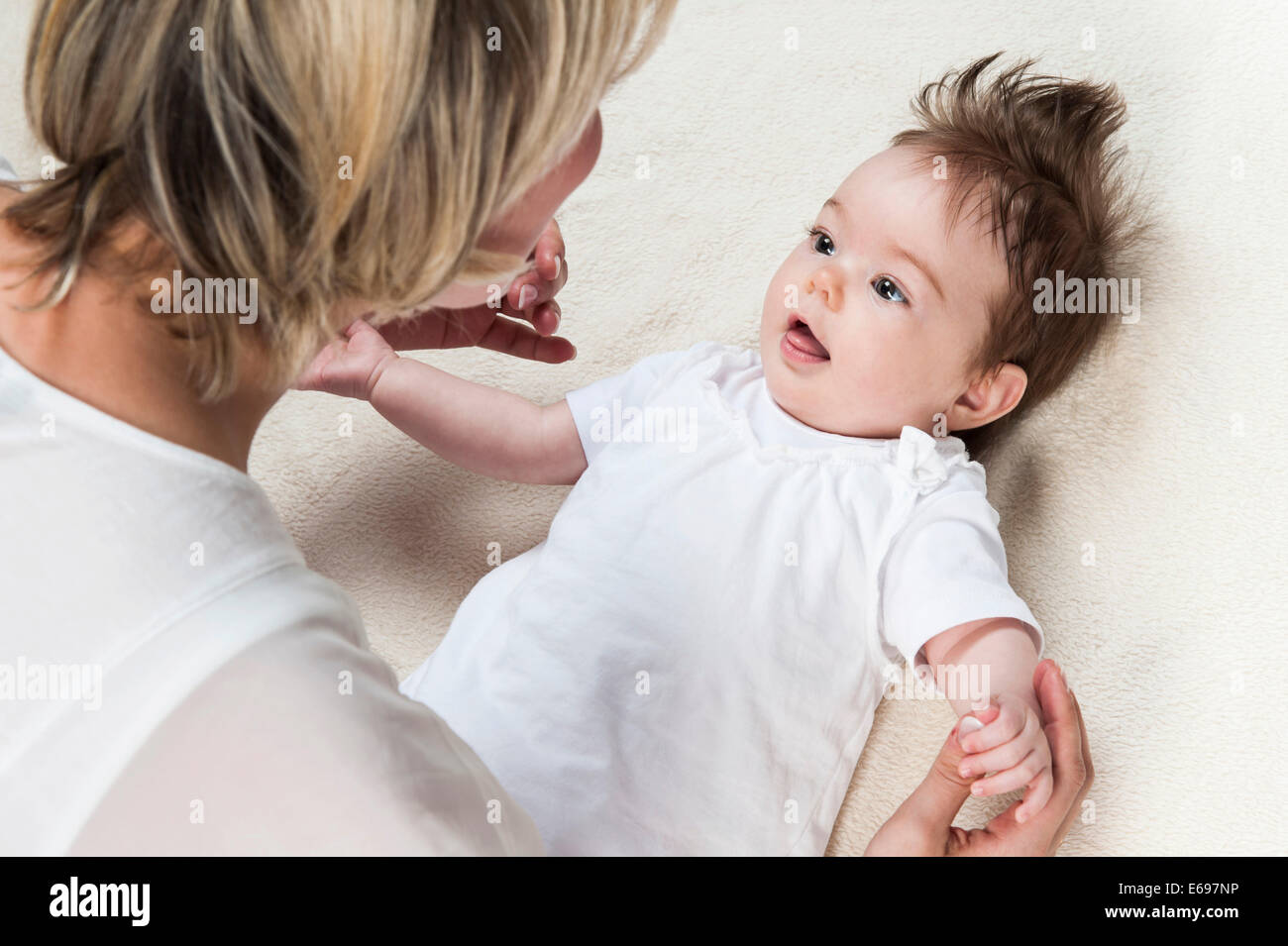 Young mother with baby, 5 months, Germany Stock Photo - Alamy