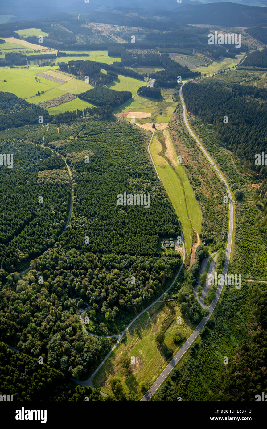 Aerial photo, Ruhr source, Ruhr Valley, the source of the Ruhr ...