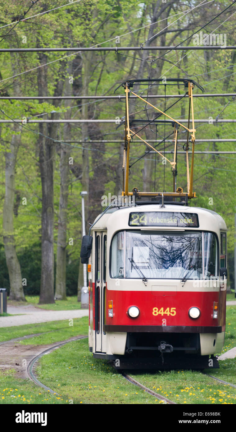 Tram, Prague, Czech Republic Stock Photo - Alamy