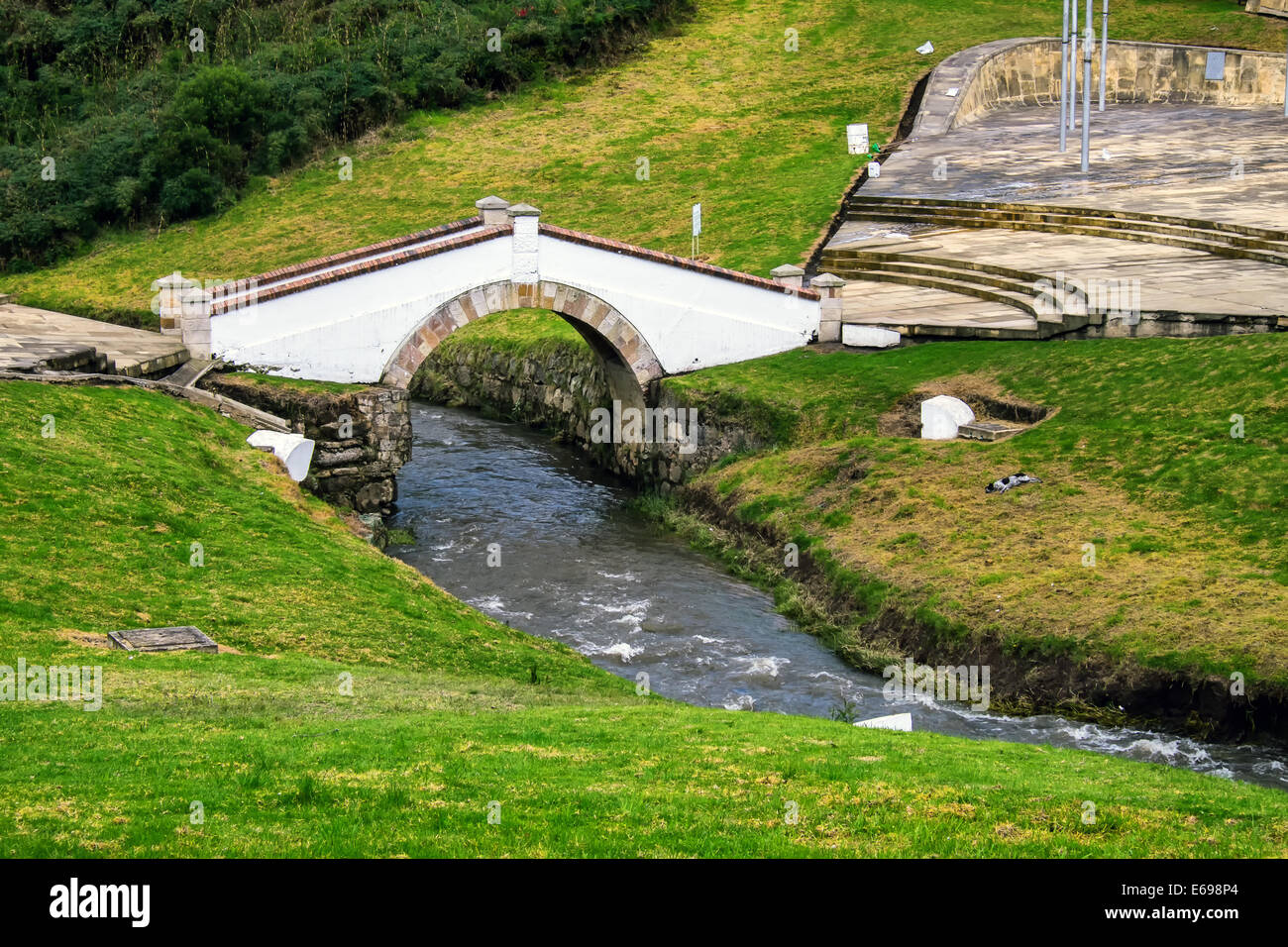 The Bridge of Boyacá - where Colombia won its independency Stock Photo ...