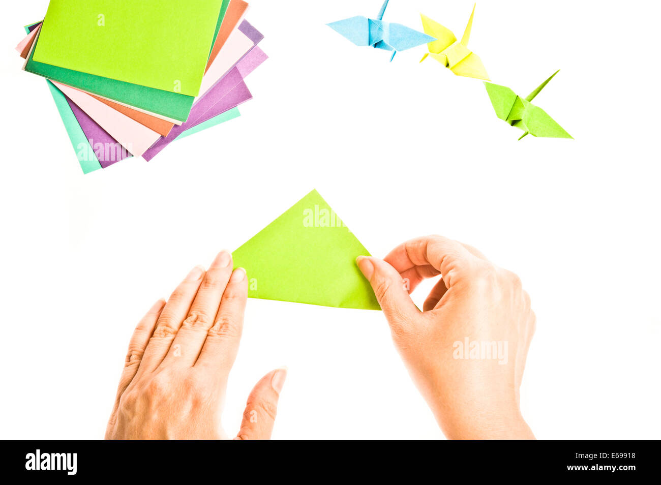 Folding paper Cut Out Stock Images & Pictures - Alamy