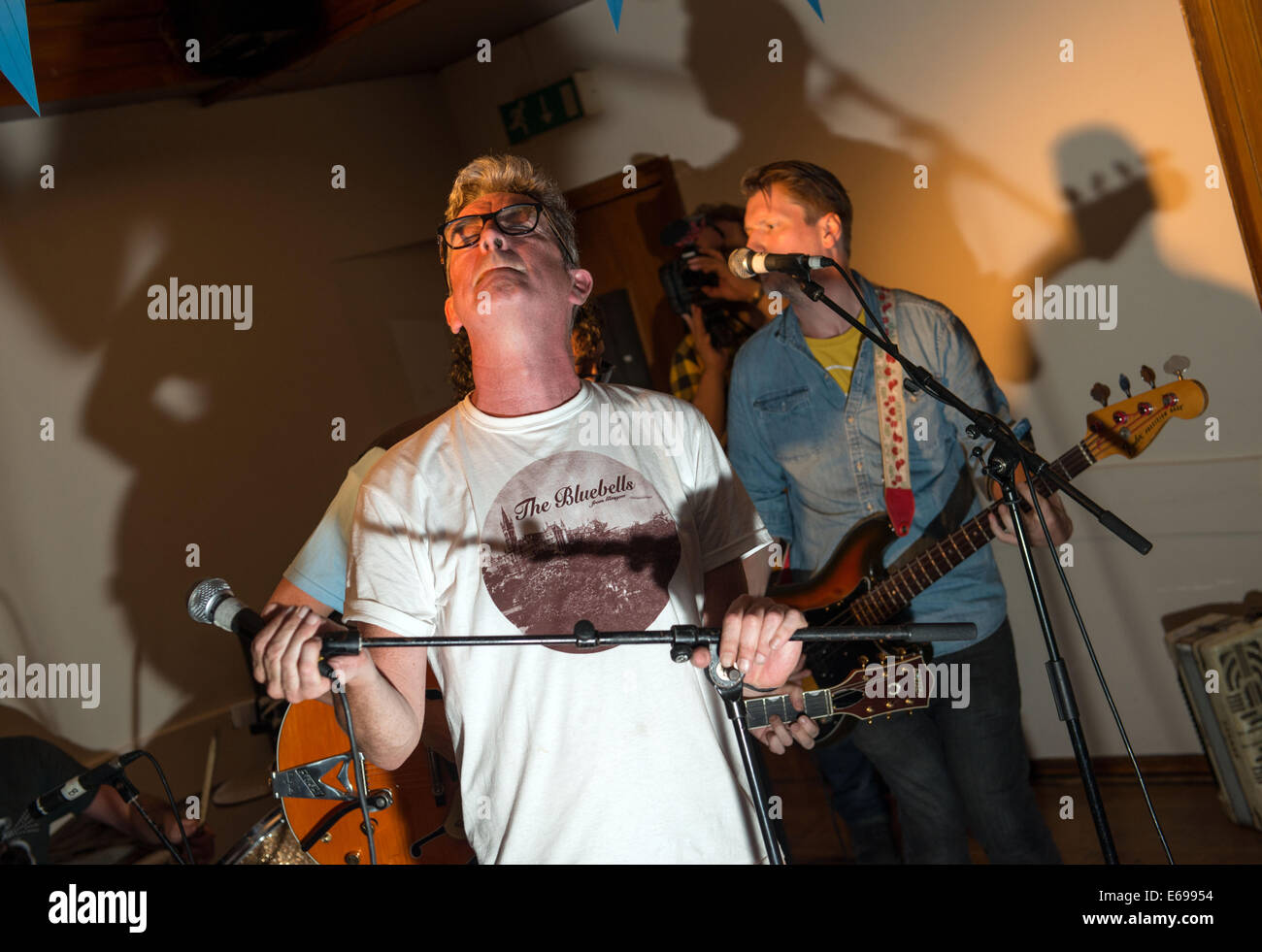 Ken McCluskey performs live on stage as The Bluebells at The Griffin on ...