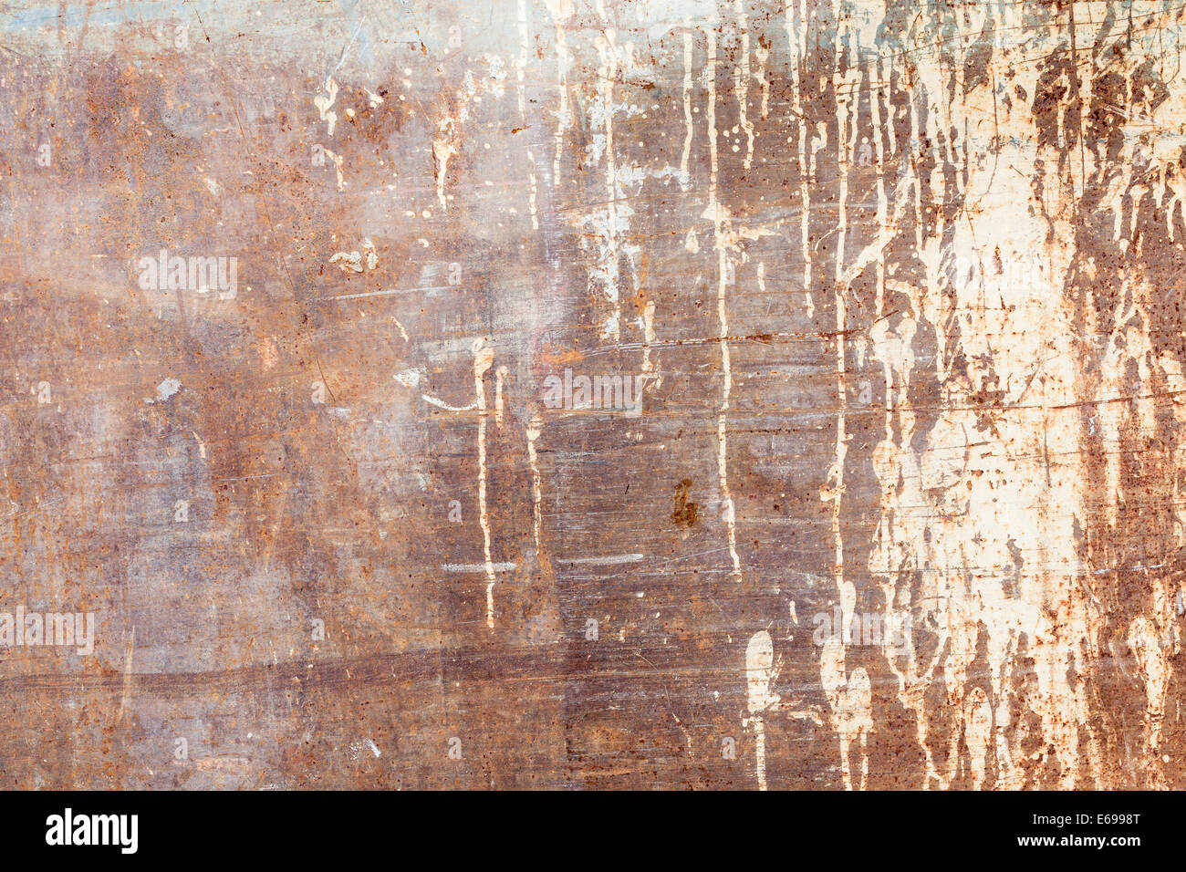 Rusty texture with dripping paint Stock Photo - Alamy