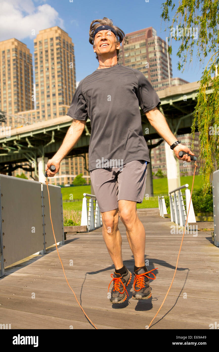 Rope bridge one person low angle view hi-res stock photography and ...