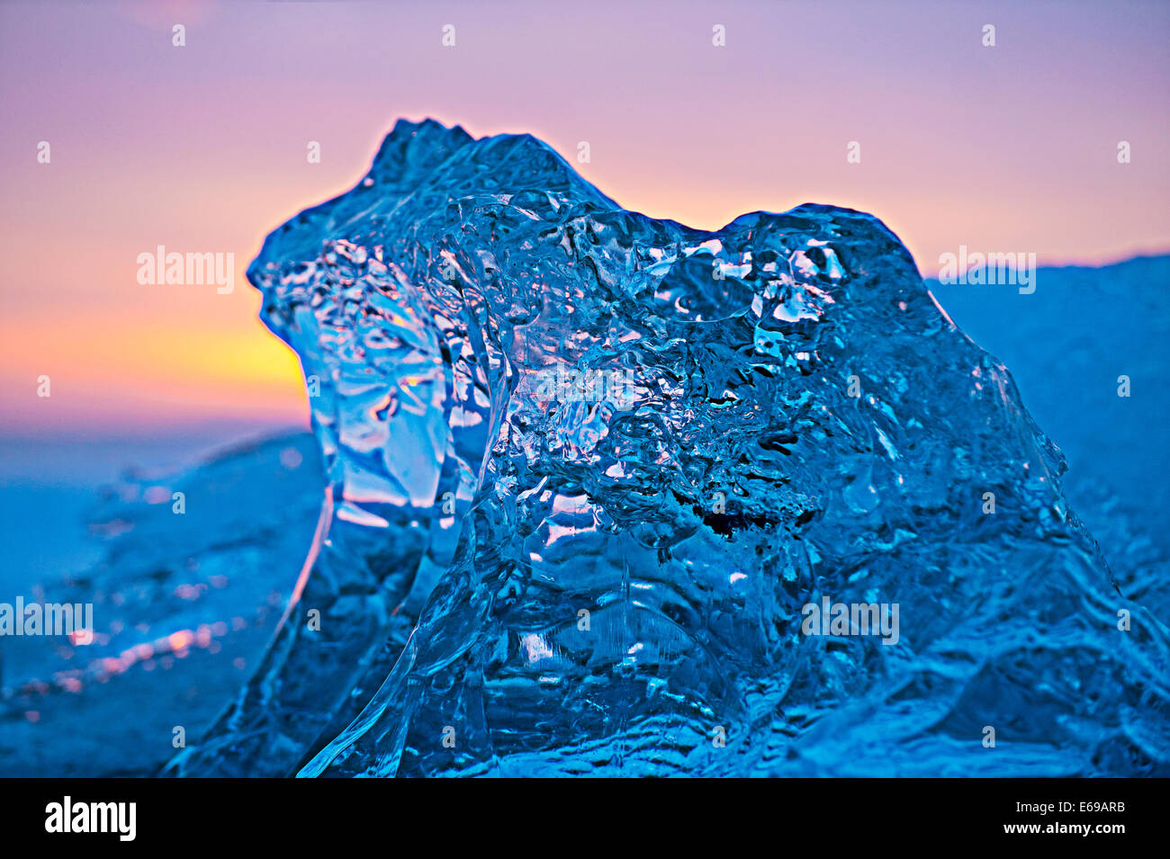 Glaciers on coast iceland hi-res stock photography and images - Alamy