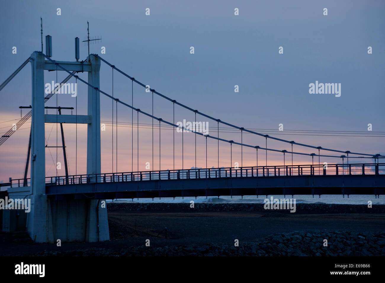 Bridge at sunset Stock Photo - Alamy