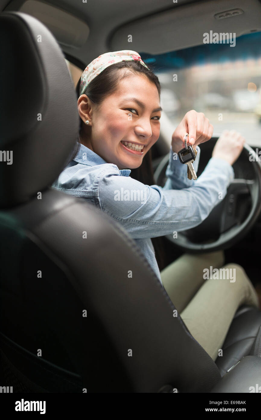 Happy teenager keys hi-res stock photography and images - Alamy