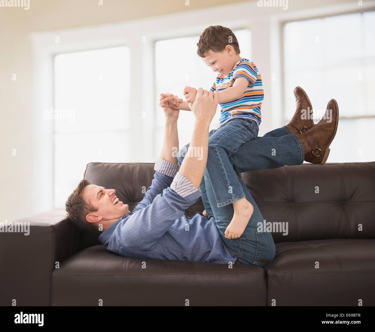 Father son having fun on hi-res stock photography and images - Alamy
