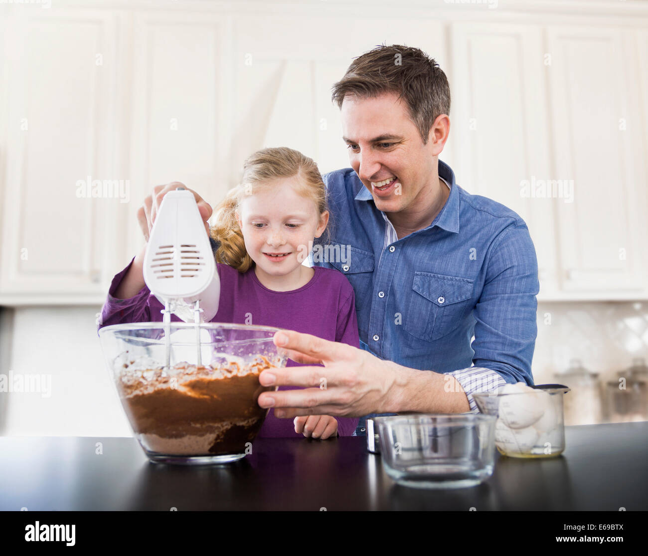 Father Baking High Resolution Stock Photography and Images - Alamy