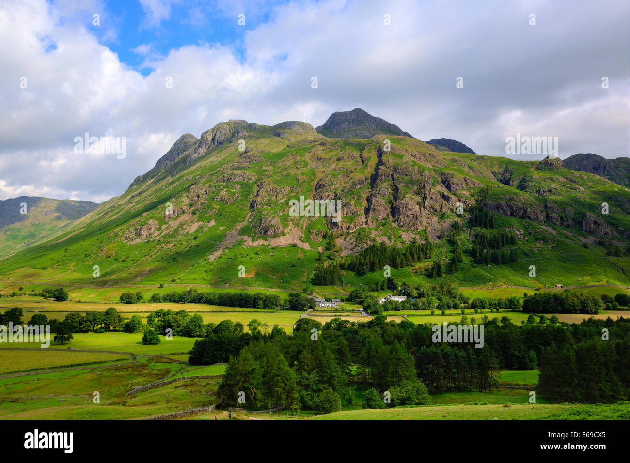 Langdale Valley Lake District Cumbria by Old Dungeon Ghyll with ...