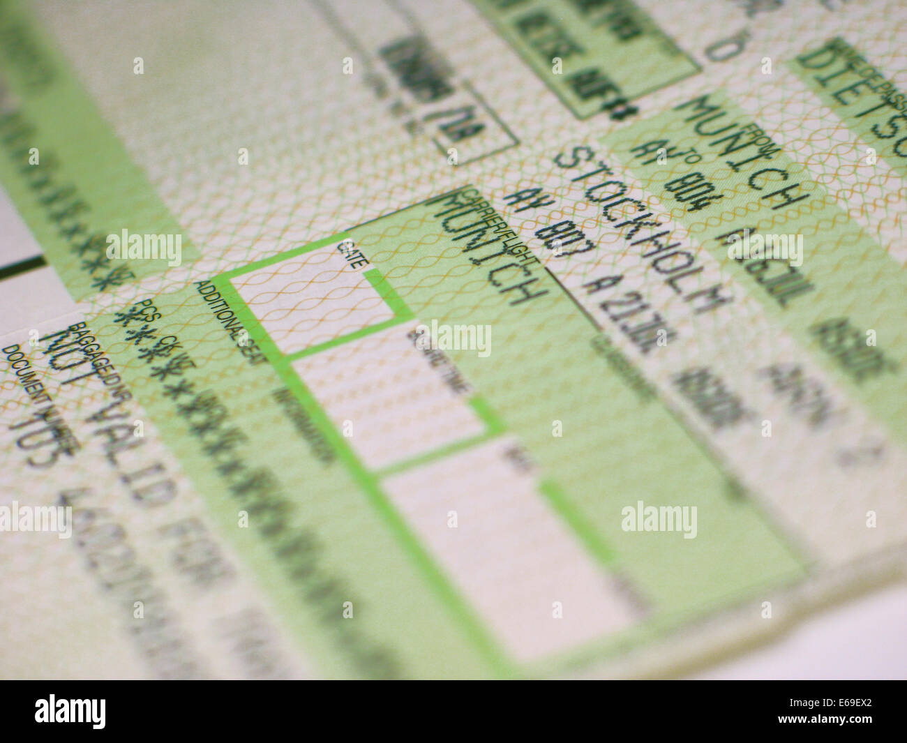 Boarding Card High Resolution Stock Photography and Images - Alamy